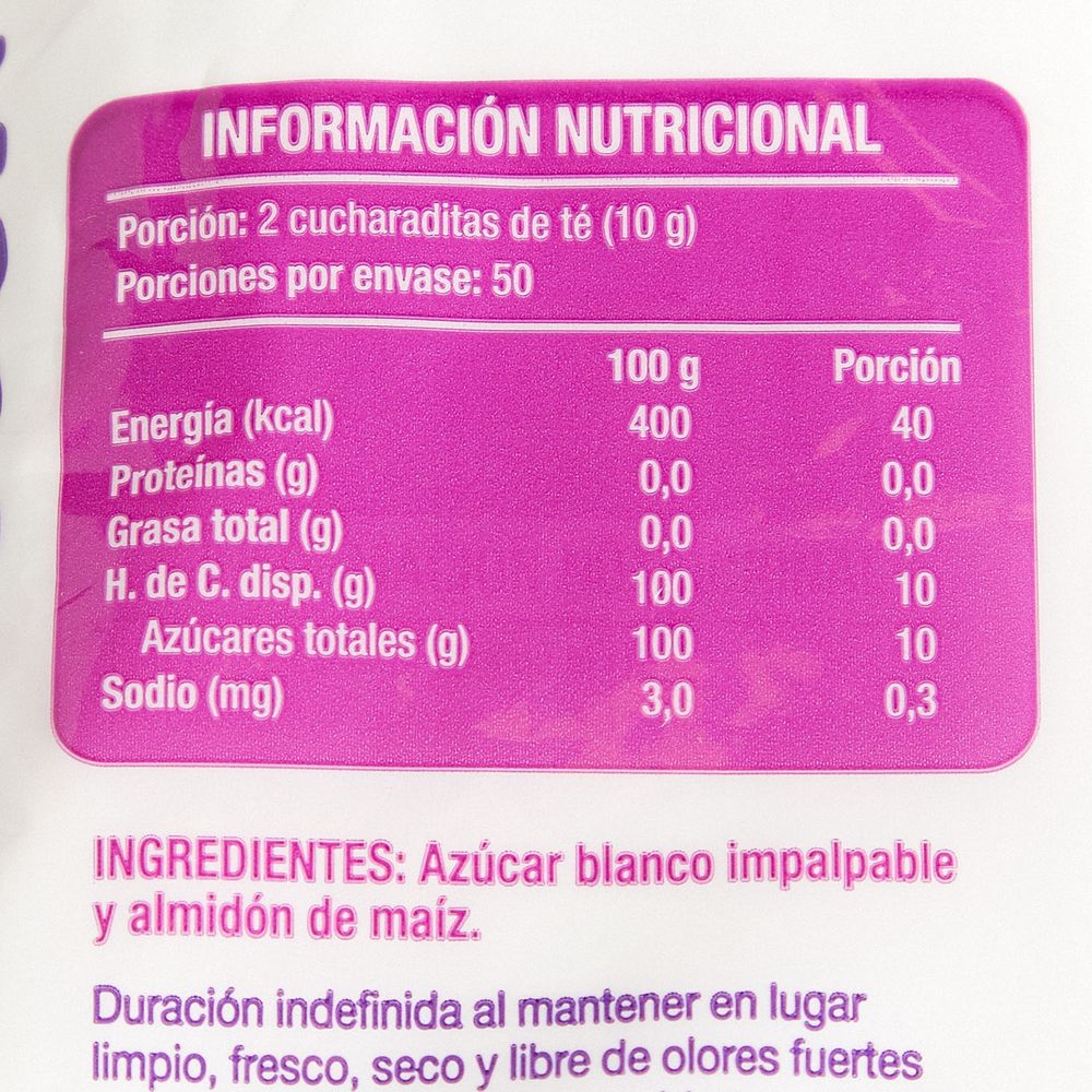 Azúcar flor 500 g | Cuisine & Co | Jumbo.cl - spidcl