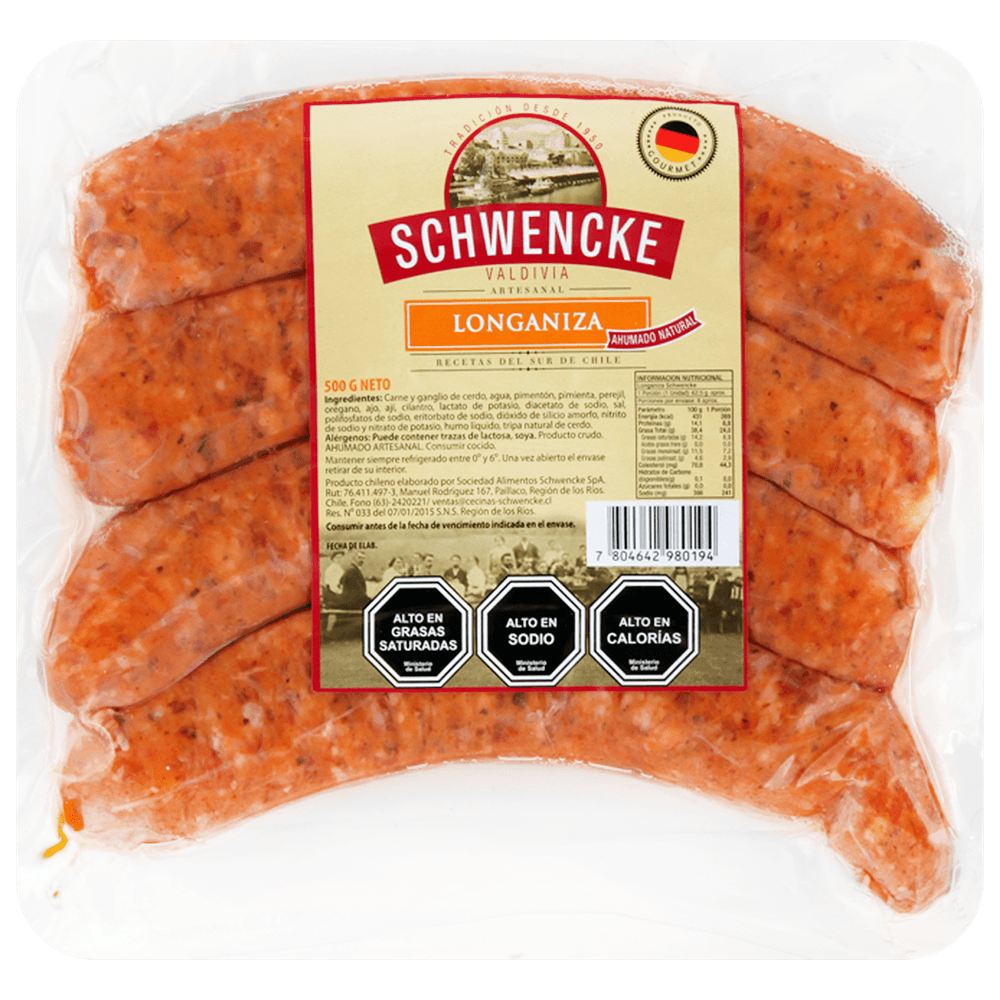 Longaniza Schwencke 500 g | Jumbo.cl - spidcl