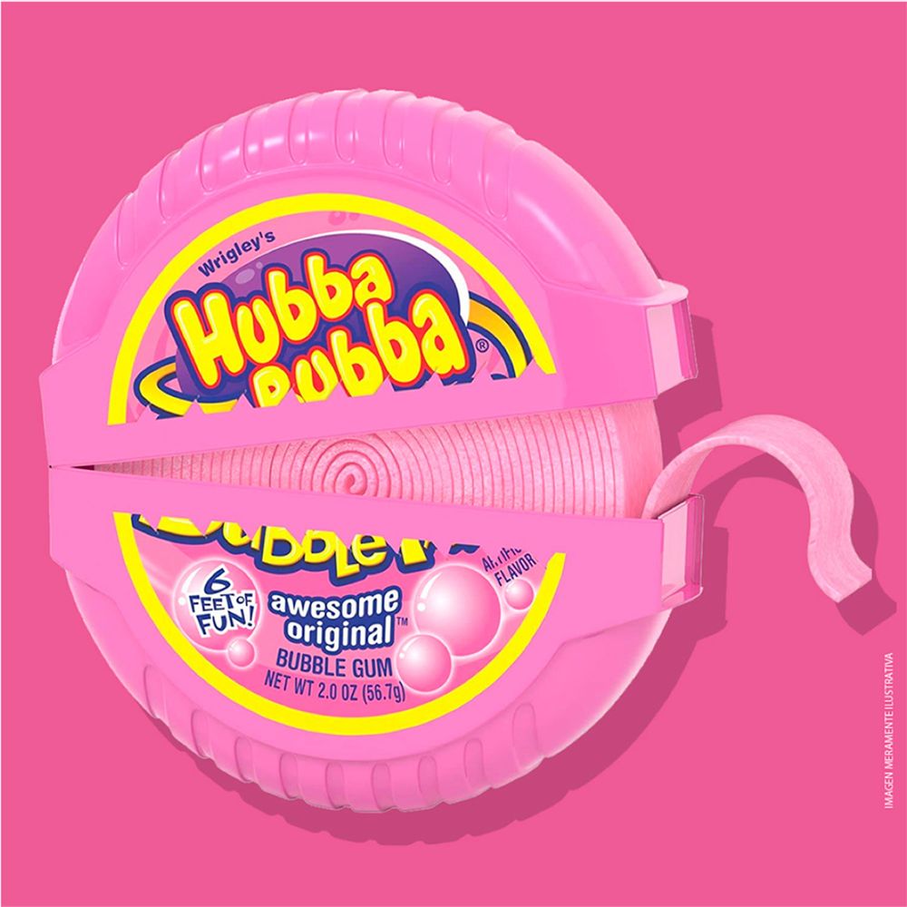 Chicles Bubble Tape Sabor A Fruta 56 g - spidcl