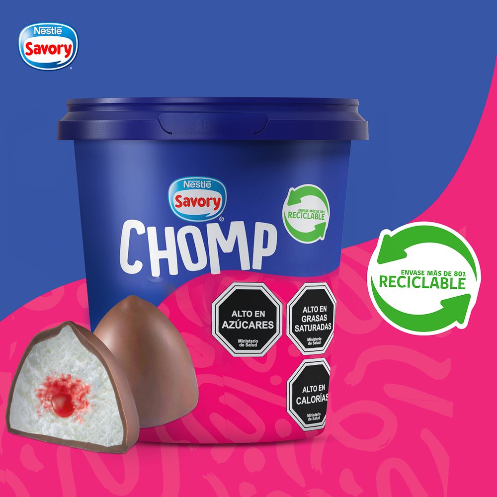 Helado Savory Chomp Frambuesa Crema 225 ml | Jumbo.cl - spidcl